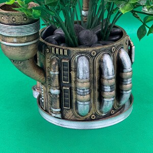Steampunk Style Planter (hand-painted, Organizer) - Etsy