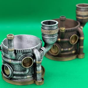 Steampunk Style Planter (hand-painted, Organizer) - Etsy