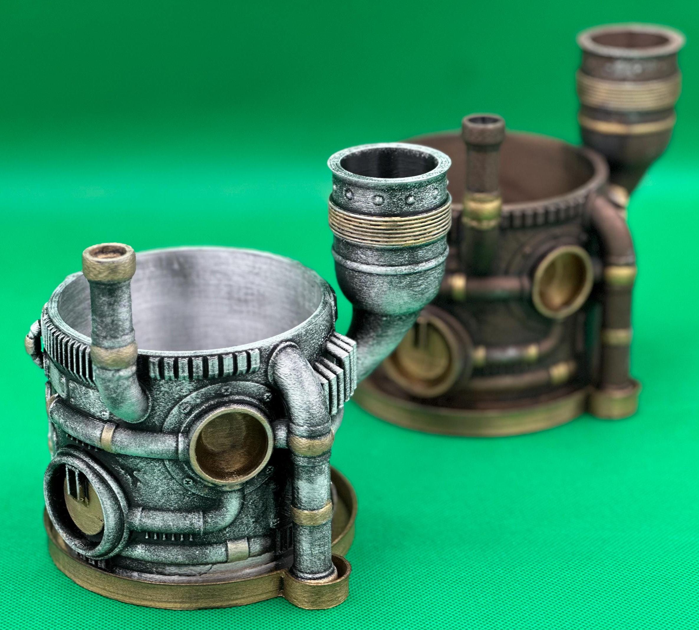 Steampunk Style Planter (hand-painted, Organizer) - Etsy