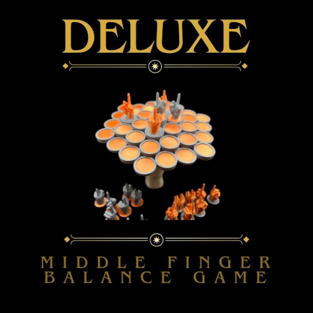 Deluxe Middle Finger Balance Game - Etsy