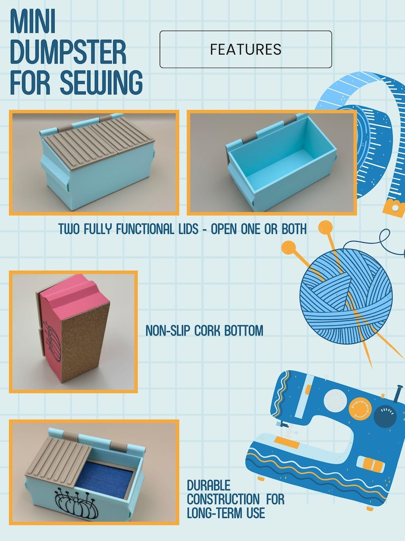 Mini Dumpsters for Sewing - Etsy