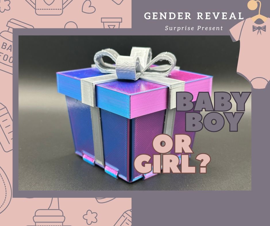 Gender Reveal Surprise Gift Box - Etsy