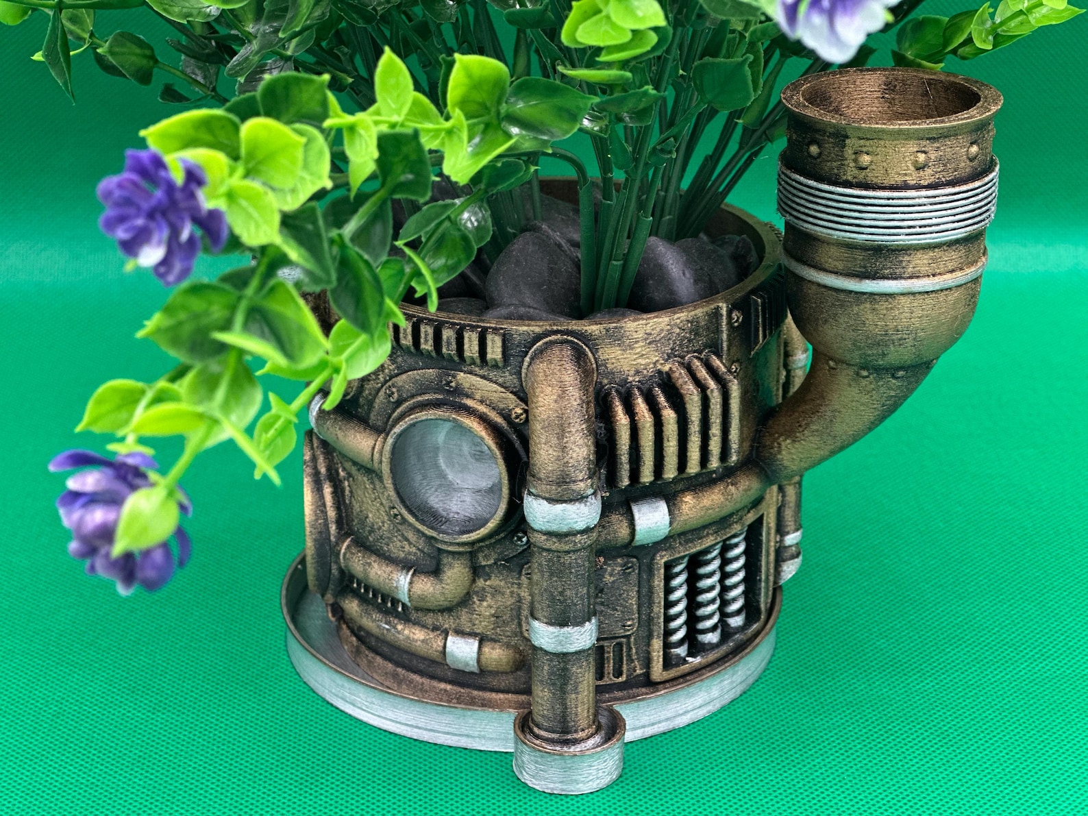 Steampunk Style Planter (hand-painted, Organizer) - Etsy