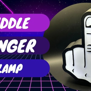 Middle Finger Lamp - Etsy