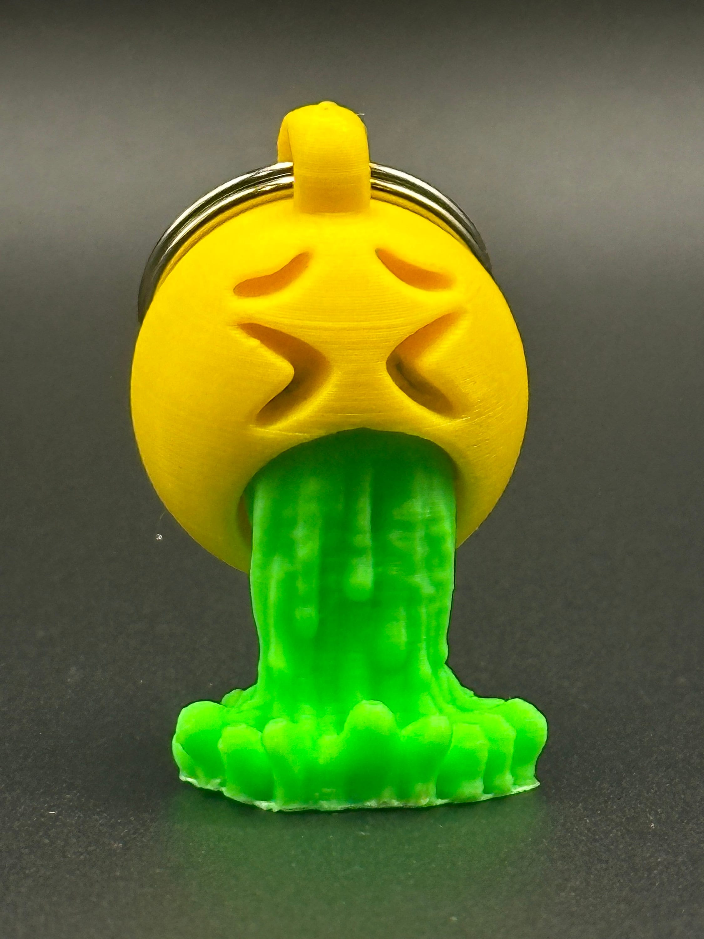 Puke Emoji keychain or Magnet - Etsy