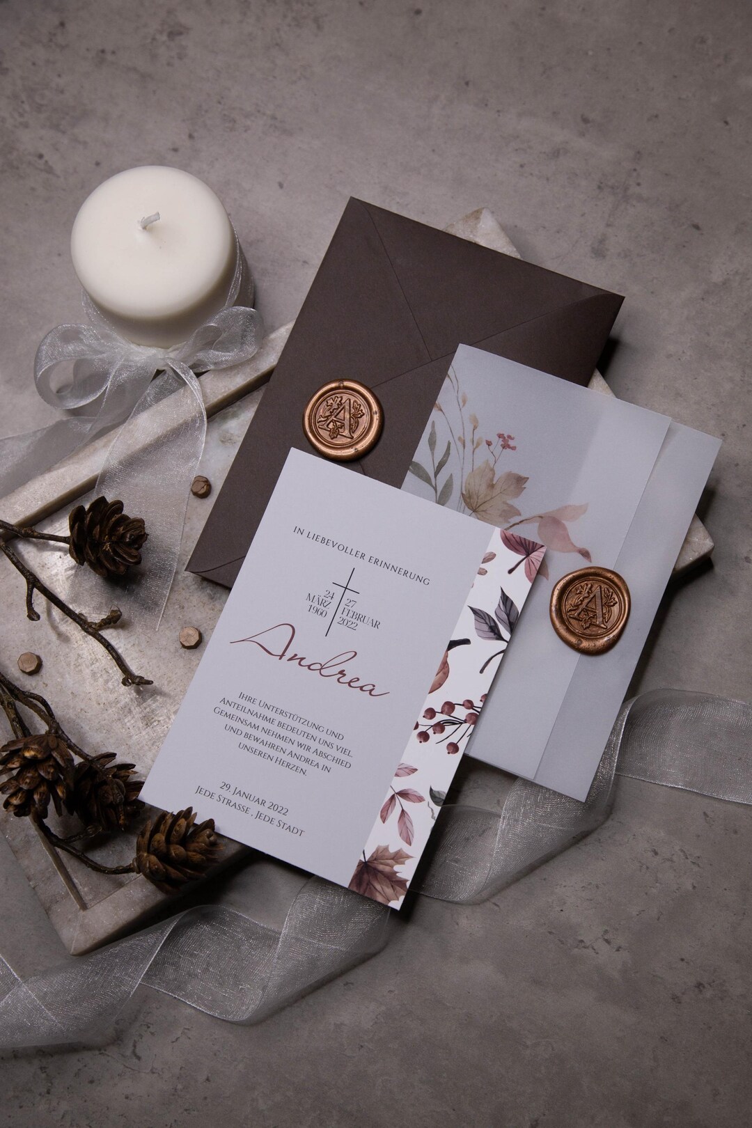 Sympathy Card Sympathy Cards Mourning Invitation Condolences - Etsy