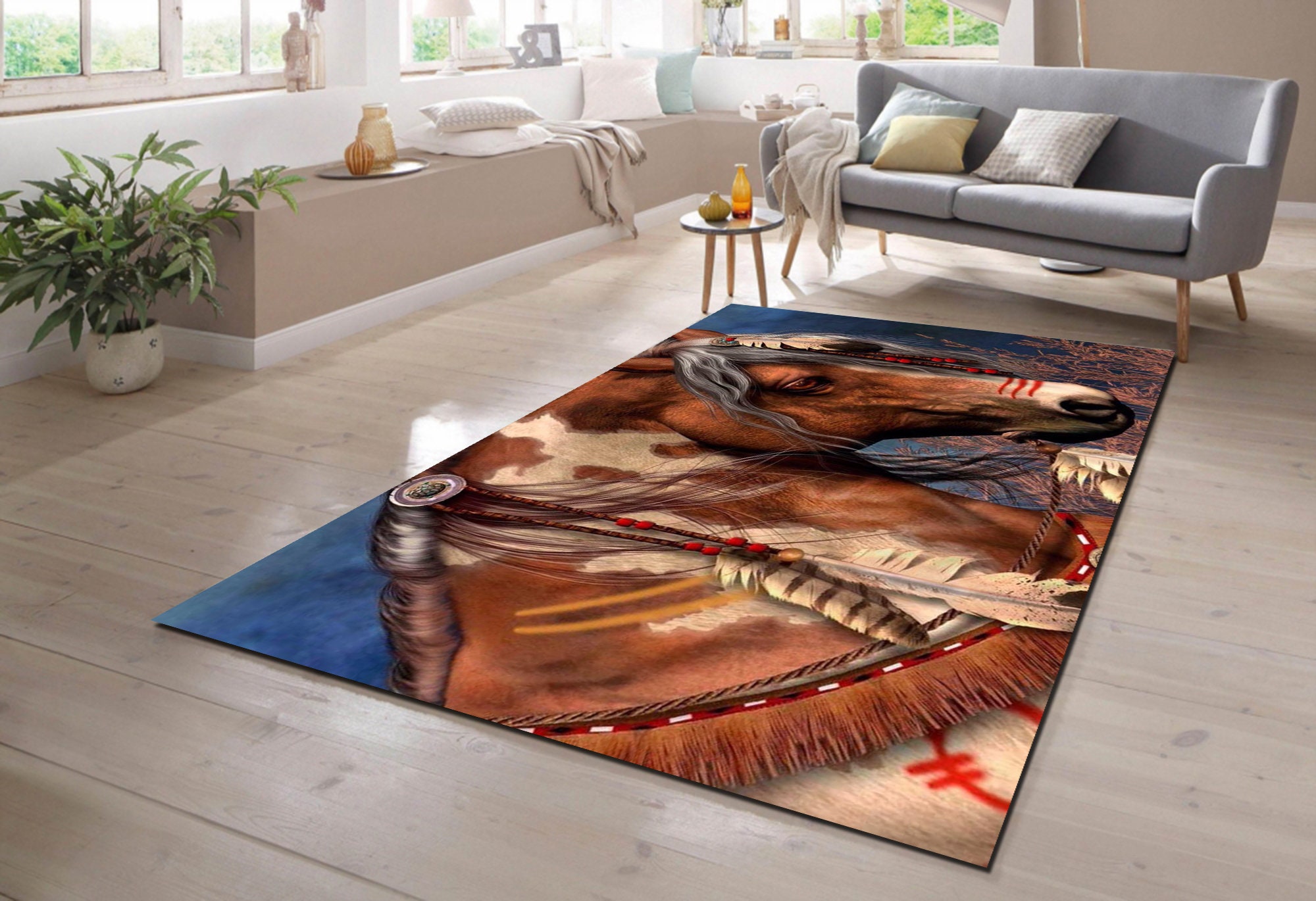 Horse Area Rug,horse Rug,horse Art,texas Rugs,outdoor Rug,animal Rugs ...