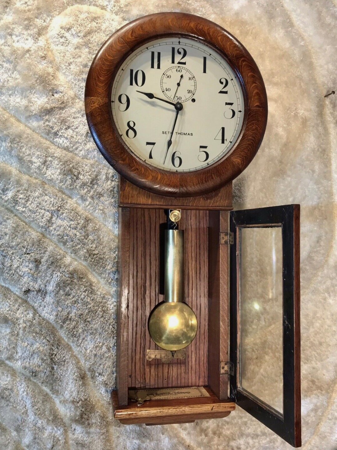 Original Vintage Antique USA Seth Thomas 2 Regulator Wall - Etsy