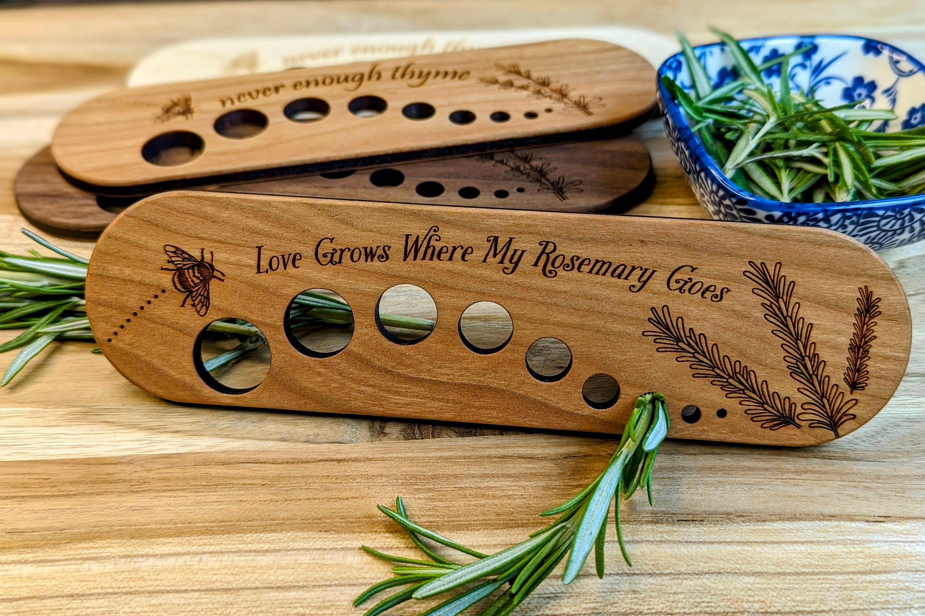 Herb Stripper Tool Culinary Tool Wood Kitchen Tool Herb Tool Cooking ...