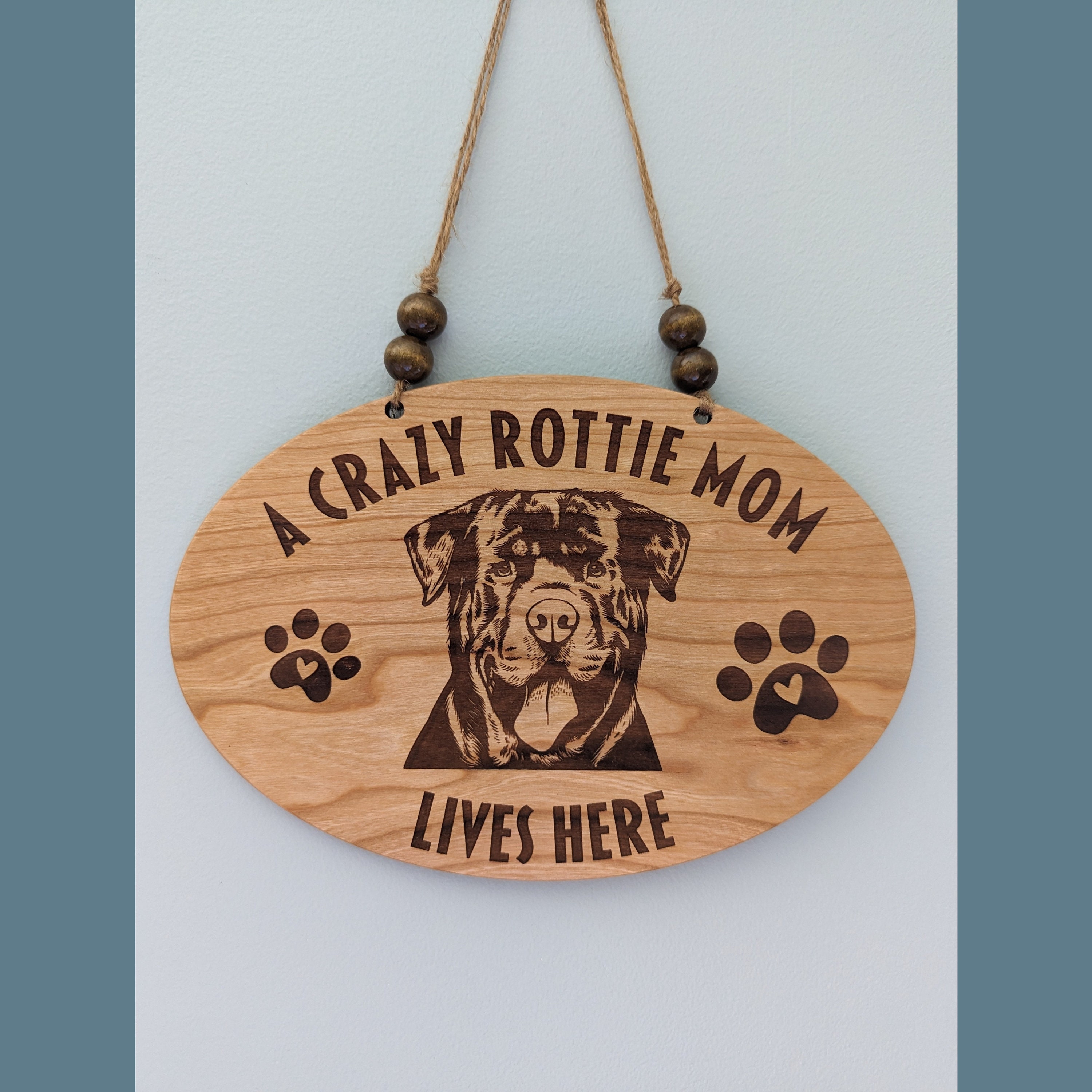 Rottweiler Door Hanger, Rottweiler Wall Plaque, Dog Crate Sign ...