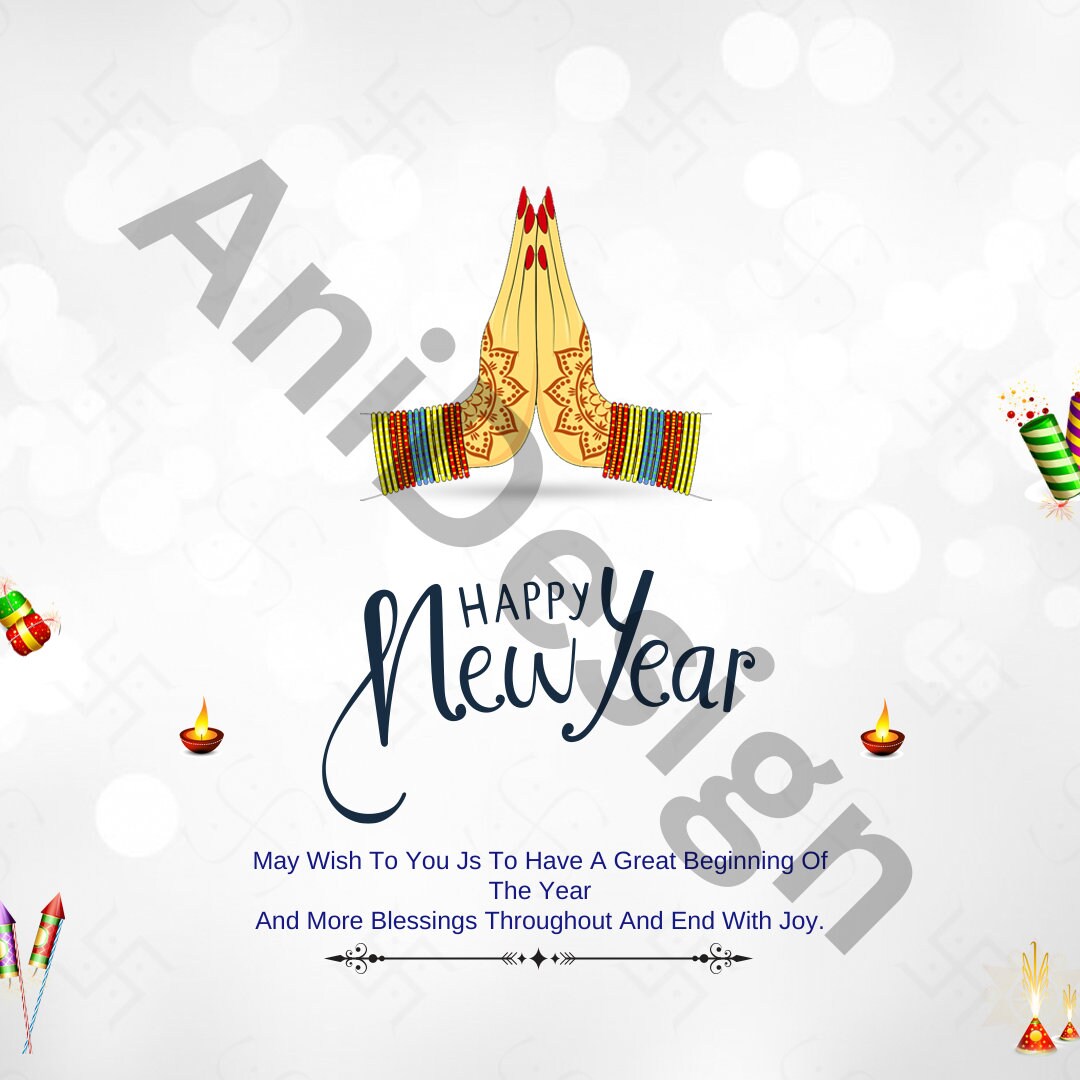 Diwali New Year Canva Editable Template Festive DIY Greeting - Etsy
