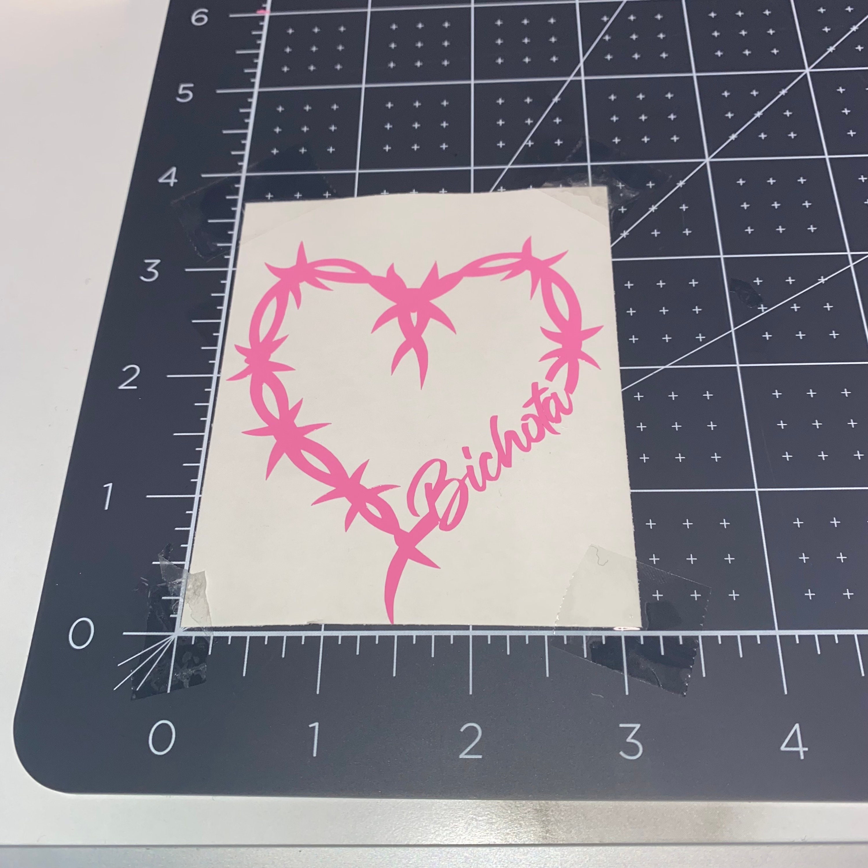 Karol G HEART Tattoo BICHOTA Corazon Car Decal Waterproof - Etsy
