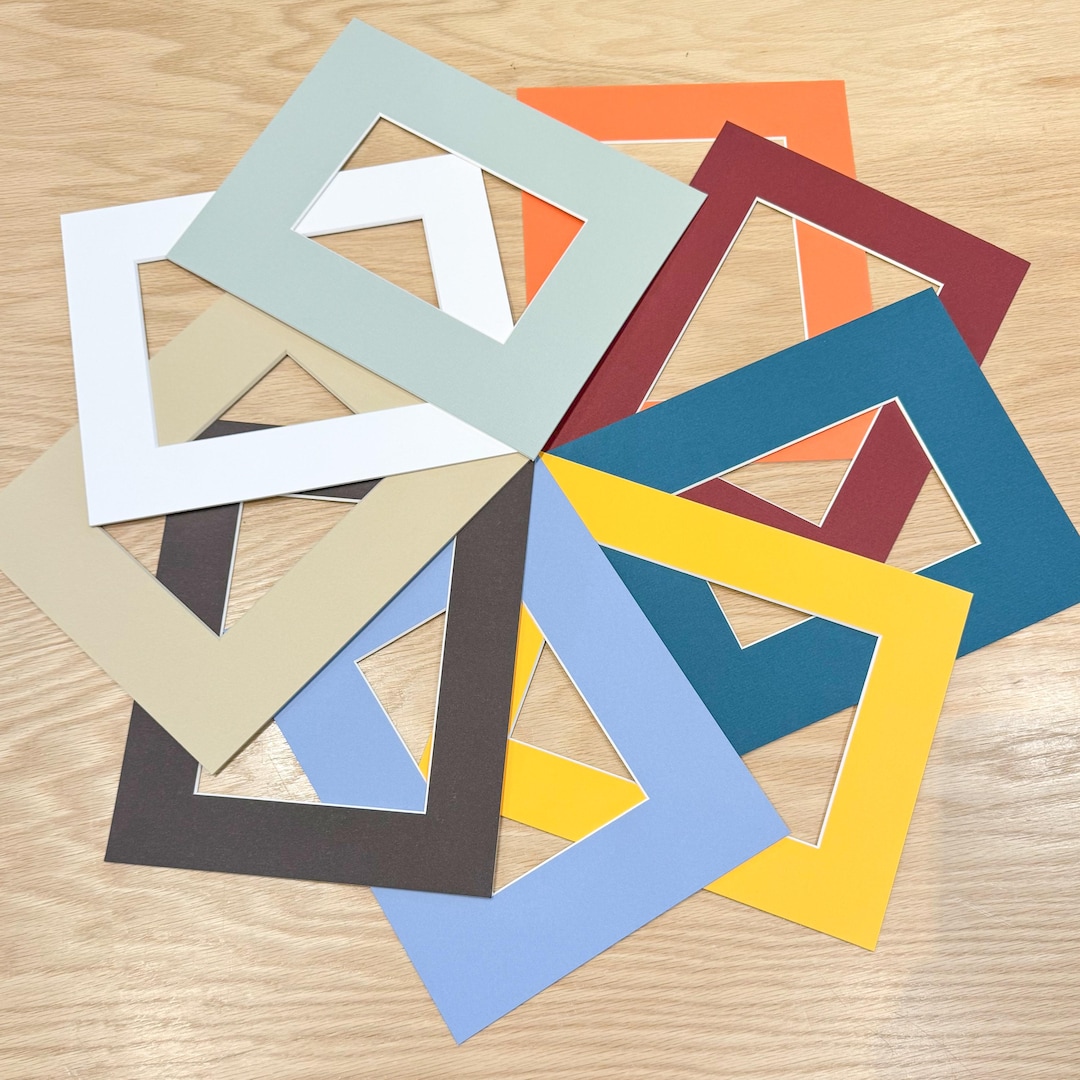 11x14 Picture Mats - Variety 6 Pack of Mats for 8x10, 5x7 or 4x6 Images ...
