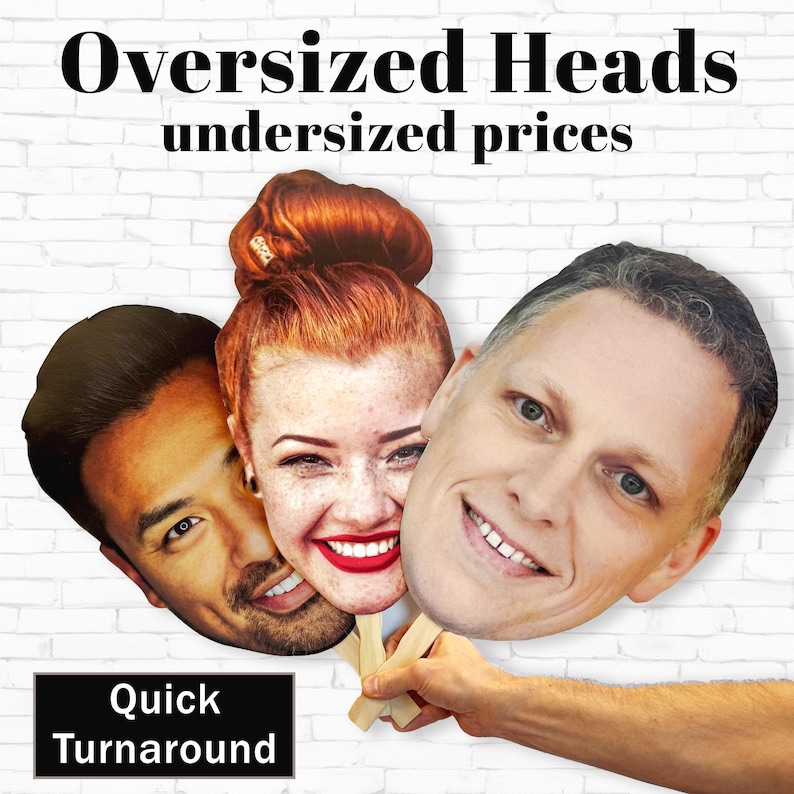 Giant Oversize Pictures, Faces and Heads on a Stick. Great for ...