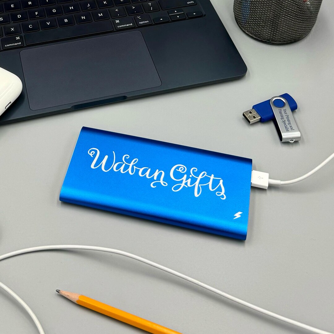 Custom Engraved Wireless Power Bank: 8000mah Portable Phone Charger - Etsy