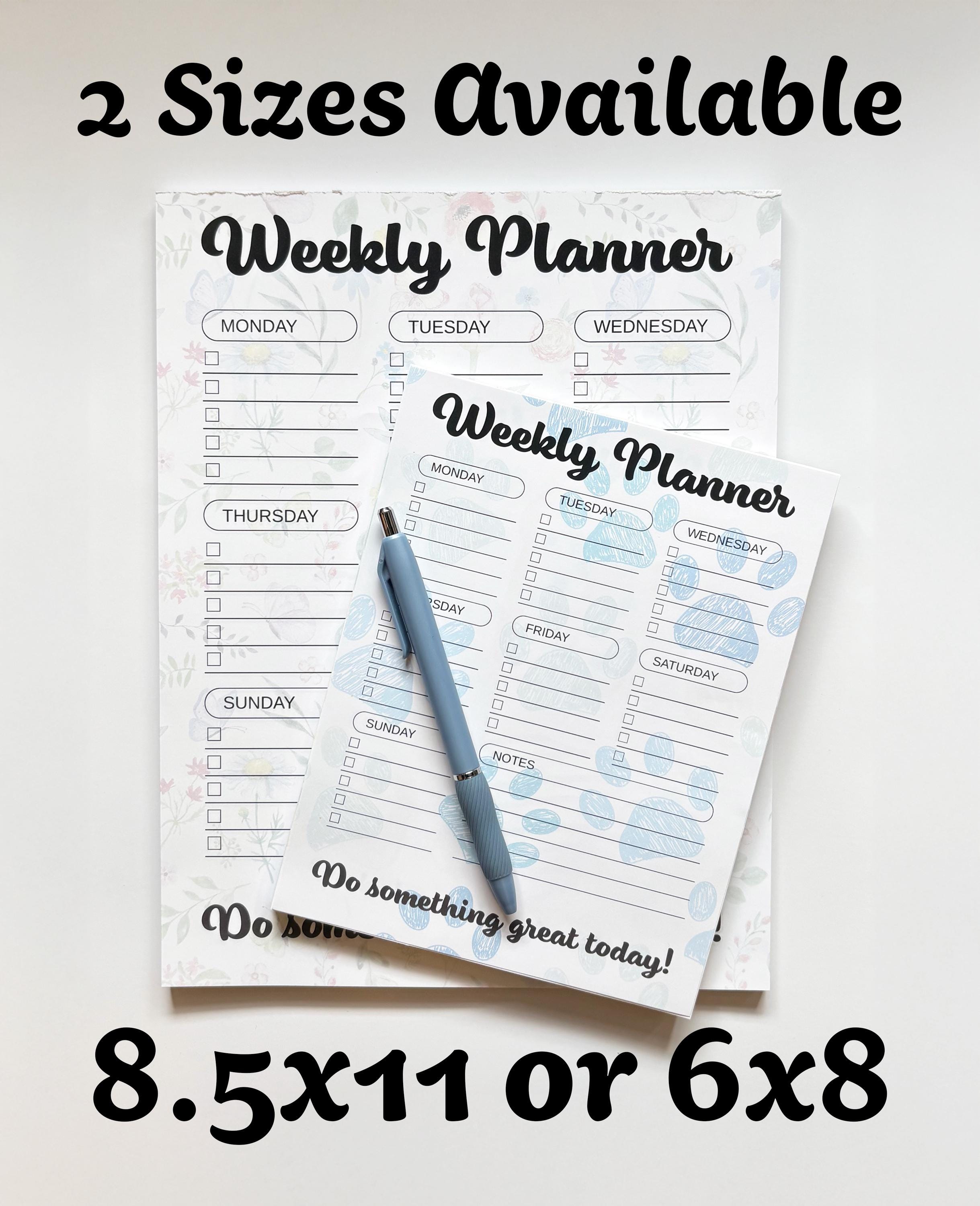 Nature Weekly Planner Notepad: Desktop Organizer To-do List - Etsy