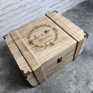 Personalised Memory Keepsake Box Engraved Wooden Box Memory Box Gifts ...