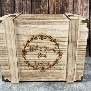 Personalised Memory Keepsake Box Engraved Wooden Box Memory Box Gifts ...