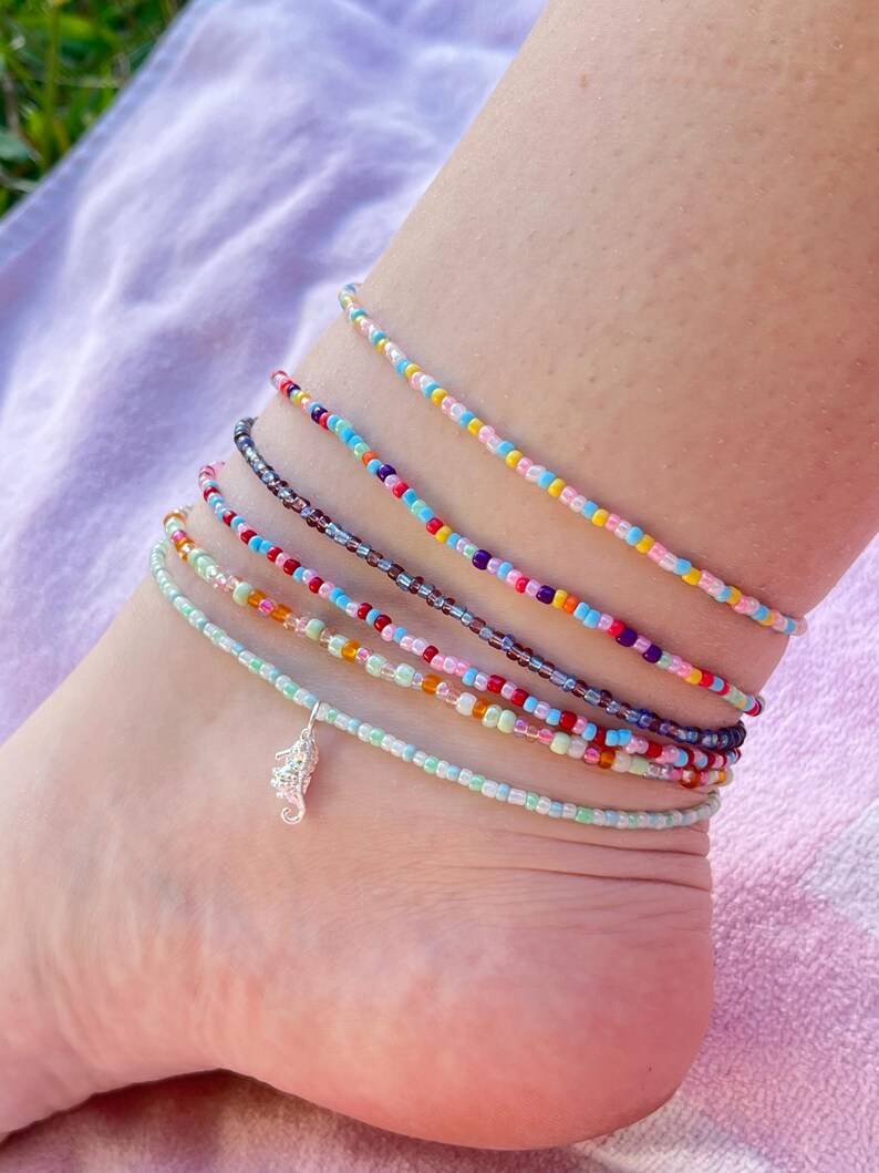 Beaded Anklets - Etsy
