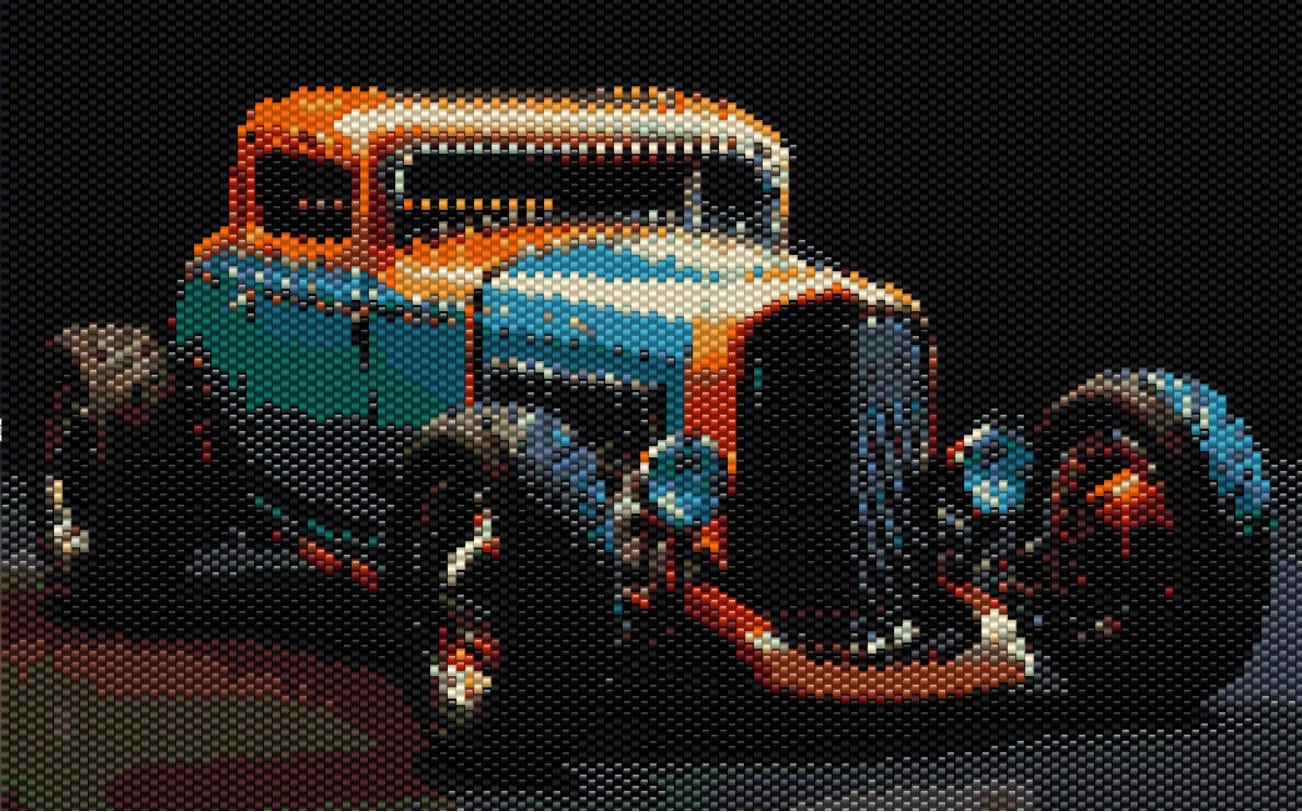 Classic Hot Rod Car Bead Pattern Digital Download - Etsy