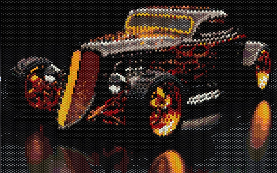 Retro Hot Rod Flames - Bead Pattern Digital Download - Etsy