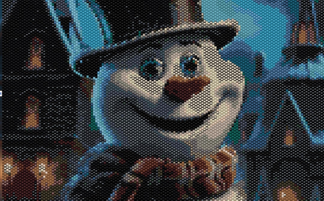 Enchanted Evening Frosty the Snowman Bead Pattern Digital - Etsy