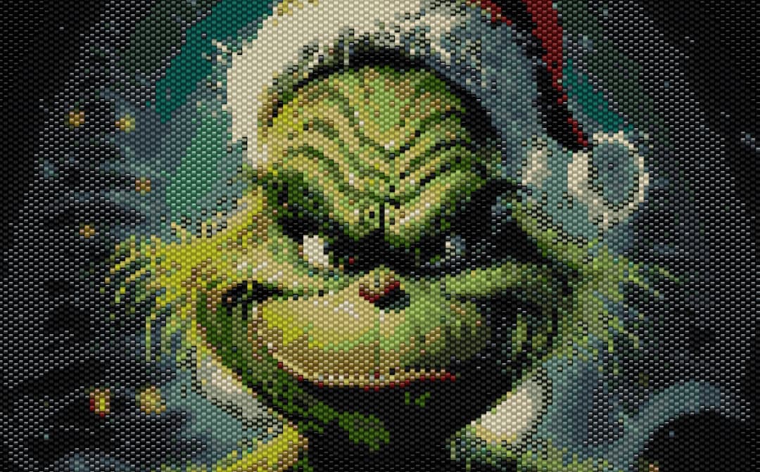 Whimsical Winter Grinch - Bead Pattern Digital Download - Etsy