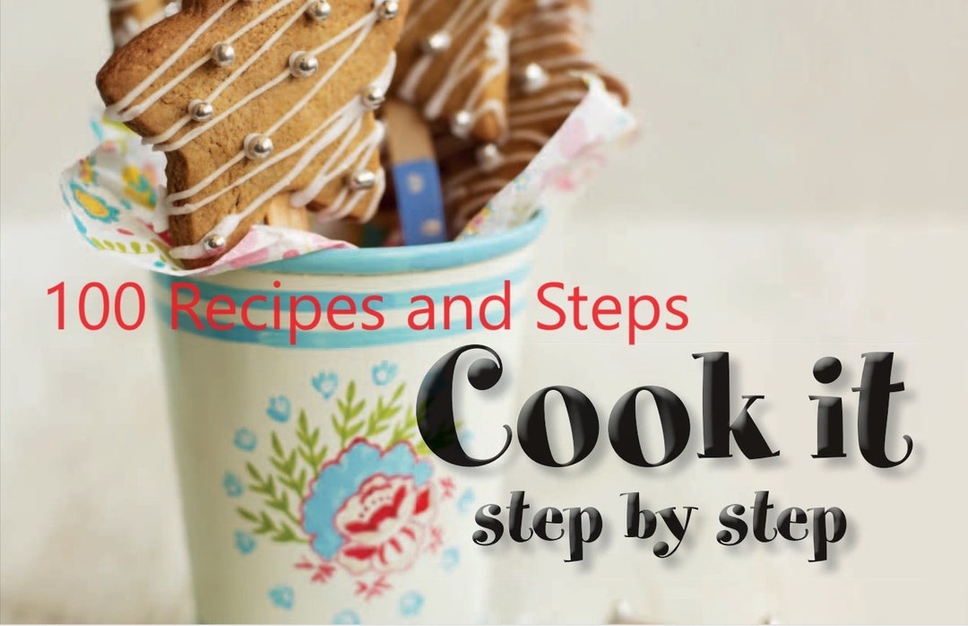 100 Recipes With Step by Step Procedures - Etsy