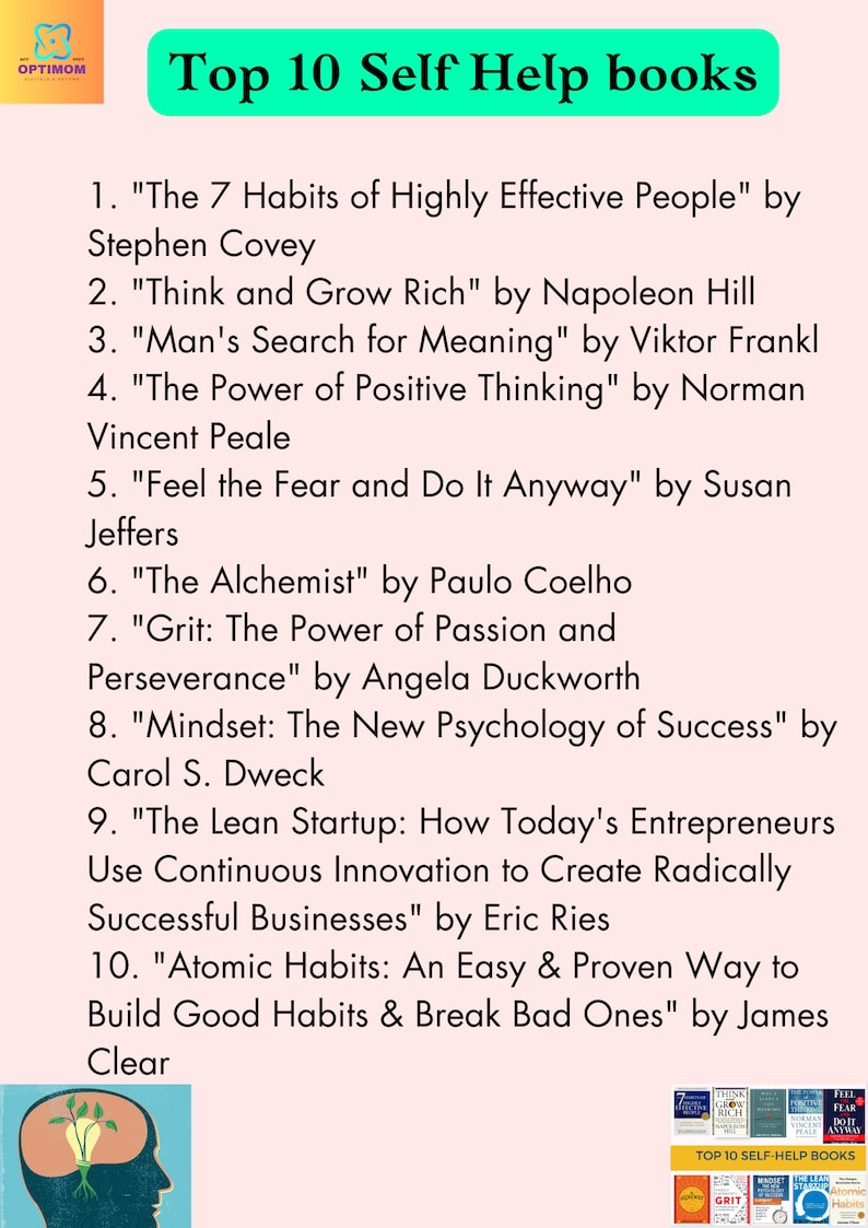 Top 10 Self-help Books Self Improvement Motivations Personal Growth Success in All Aspects ...