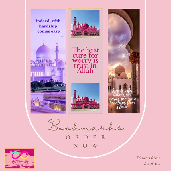 Islamic Bookmarks - Etsy