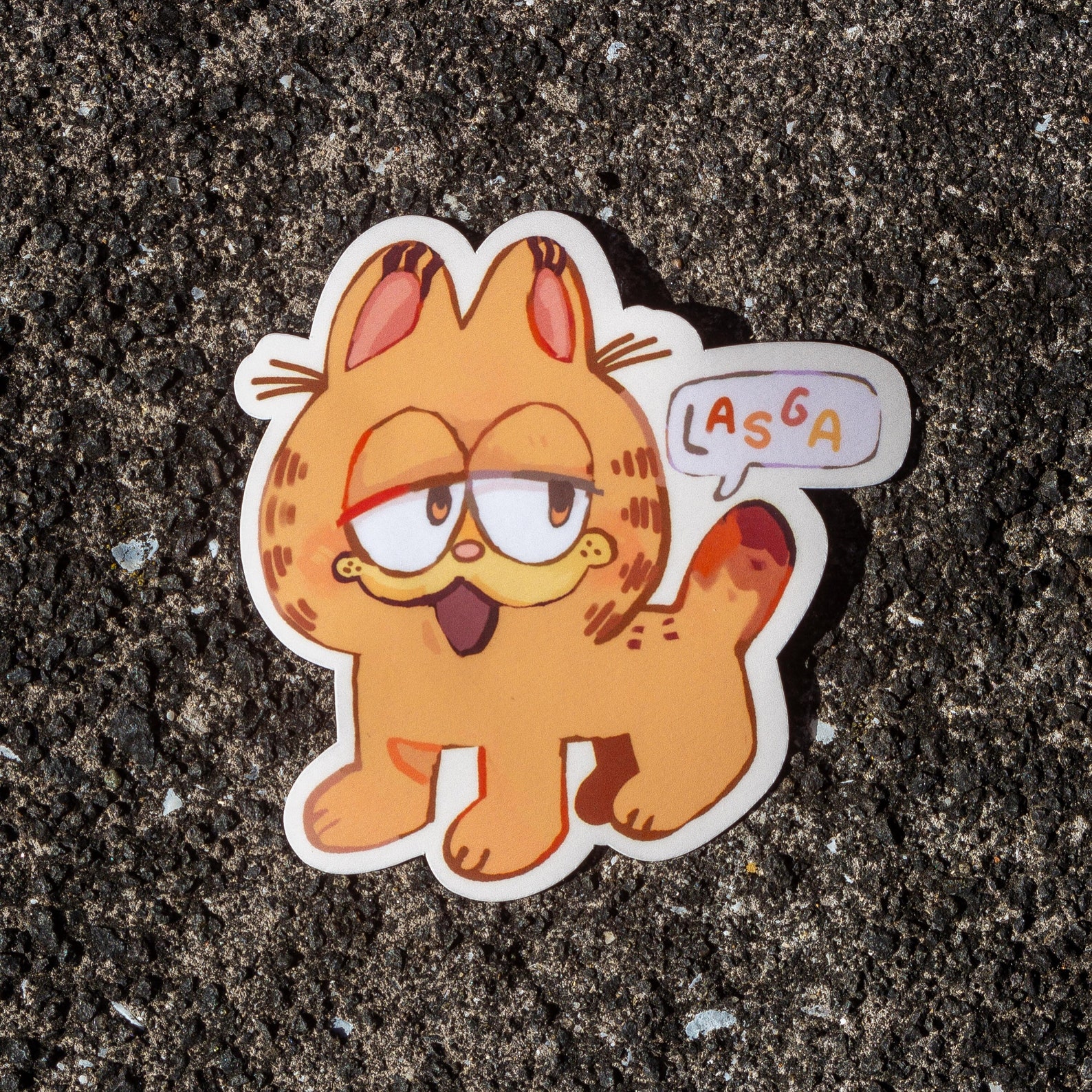 Garfield Vinyl Sticker - Etsy