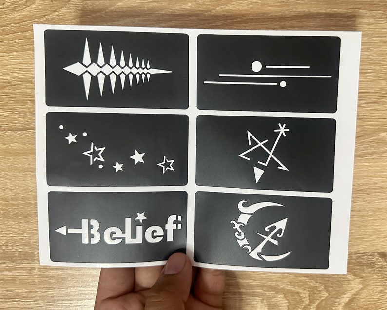 Glitter Tattoos, Face Paint Stencils, Stencil Svgs, Cut Your Own ...