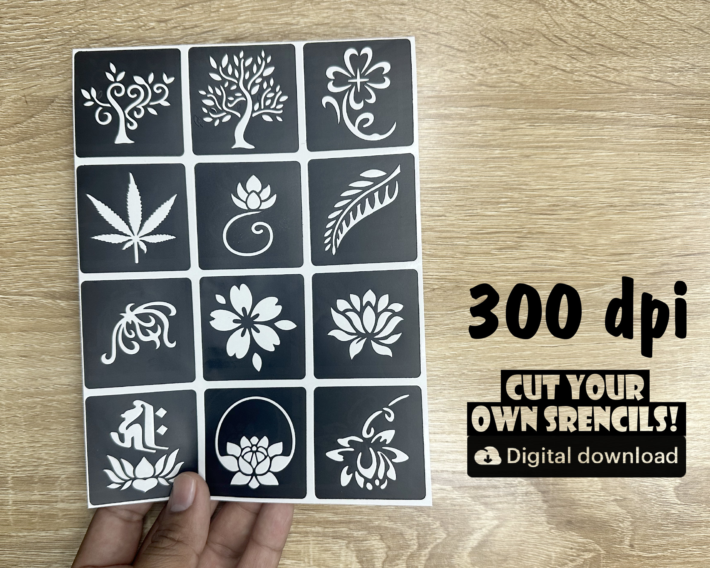 Glitter Tattoo Svg, SVG Stencils, Tattoo Designs, 12 Glitter Tattoo ...