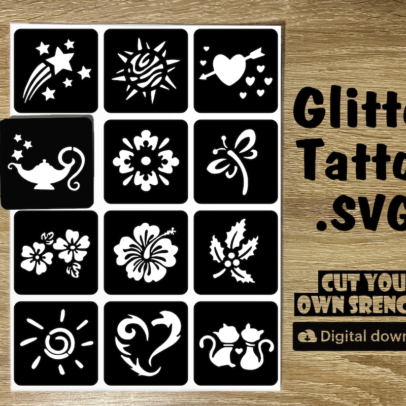 Sticker Tattoo Stencil - Etsy