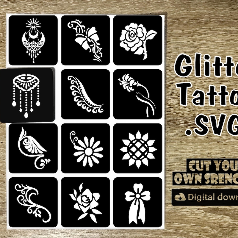 Henna Stencils and Tattoo - Etsy
