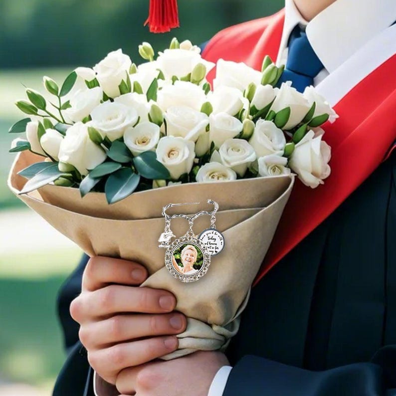 Personalized Graduation Cap Memorial Tassel Brooch Pin, Custom 2024 ...