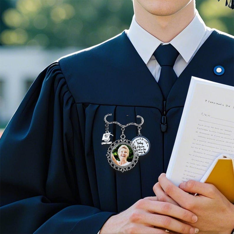 Personalized Graduation Cap Memorial Tassel Brooch Pin, Custom 2024 ...