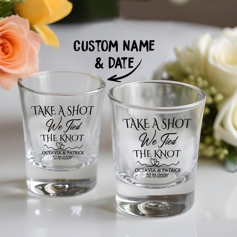 Wedding Shot Glasses - Etsy