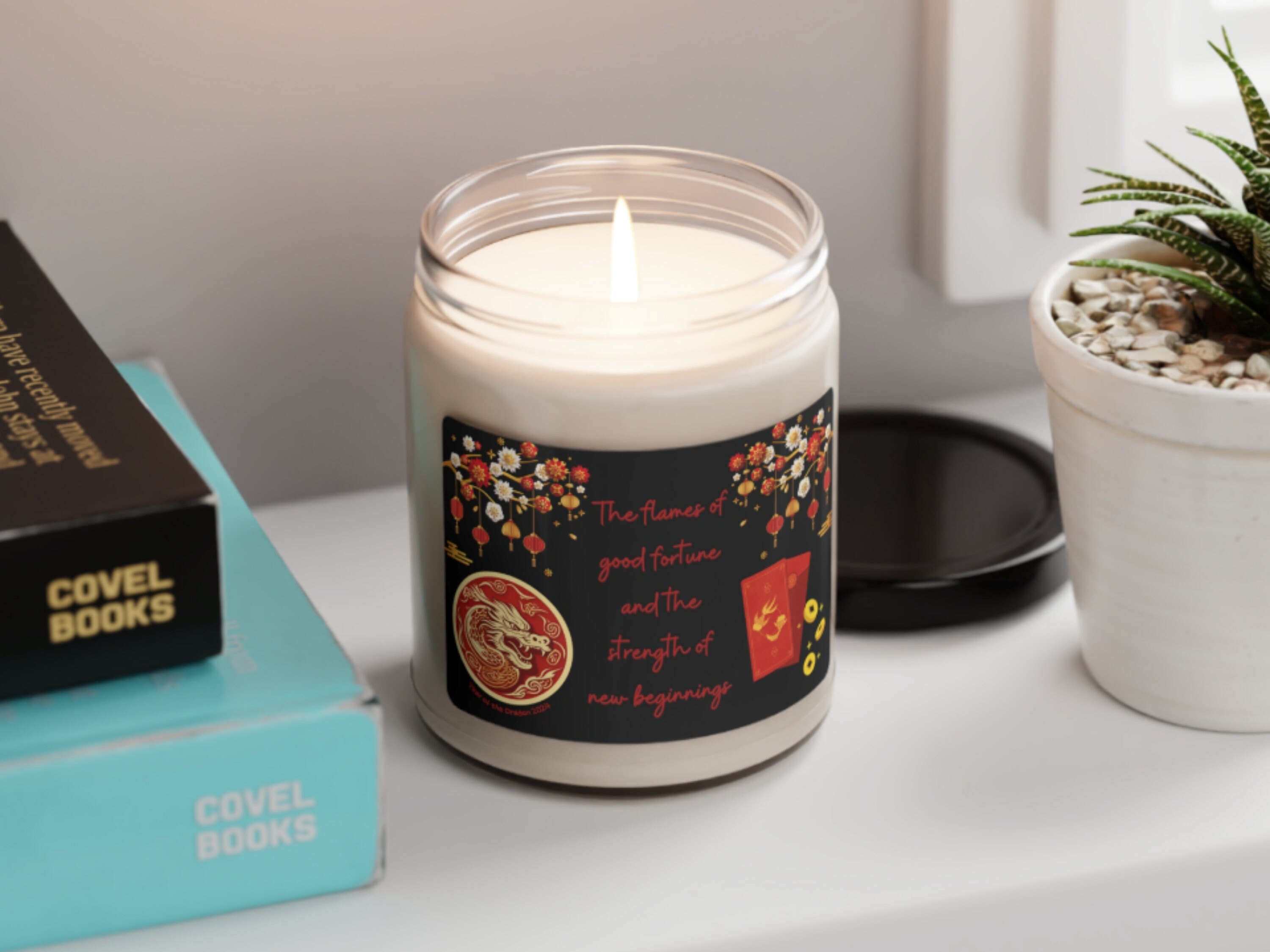 Lunar New Year 2024 Candle, Year of the Dragon Candle, Good Fortune ...