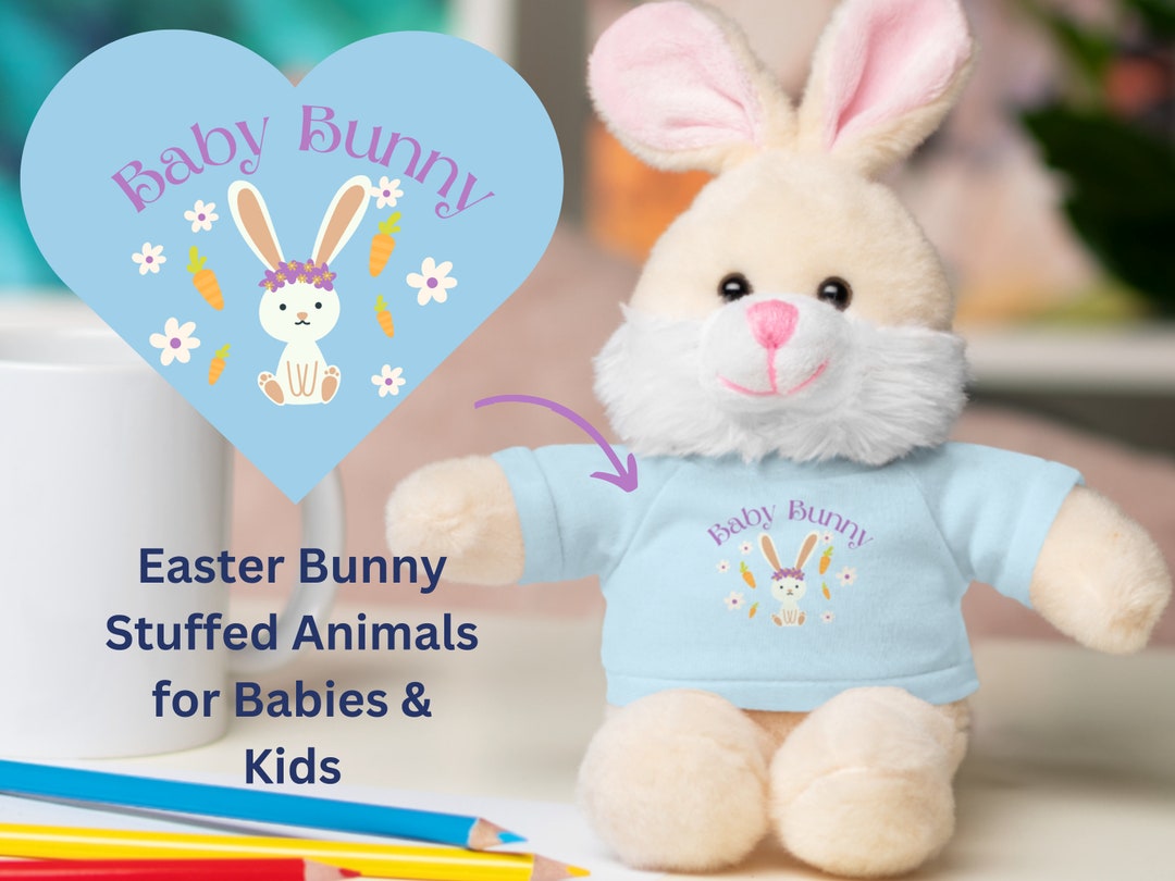 Baby Bunny Easter Stuffed Animal, Easter Baby Gift, Bunny Easter Teddy ...