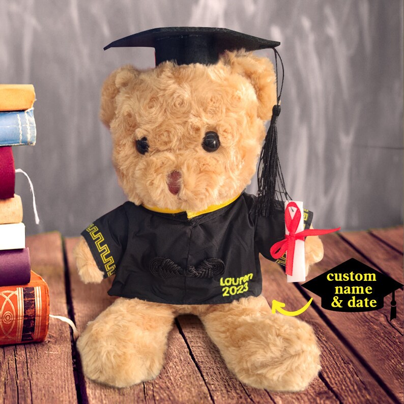 Personalized Class of 2026 Graduation Teddy Bear, Custom Grad Plush ...