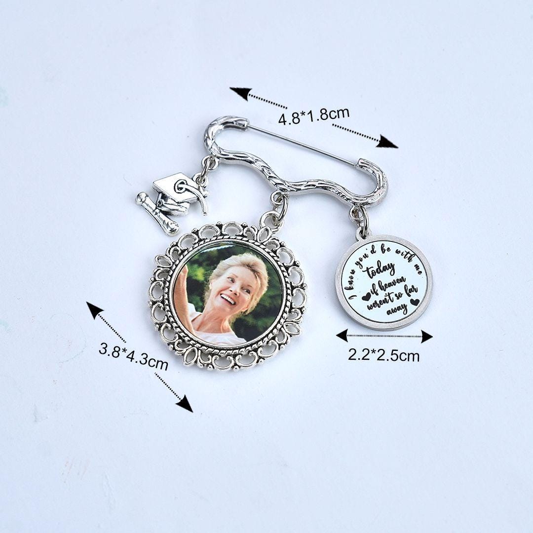 Personalized Graduation Cap Memorial Tassel Brooch Pin, Custom 2024 ...