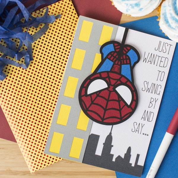 Spiderverse Birthday Card - Etsy