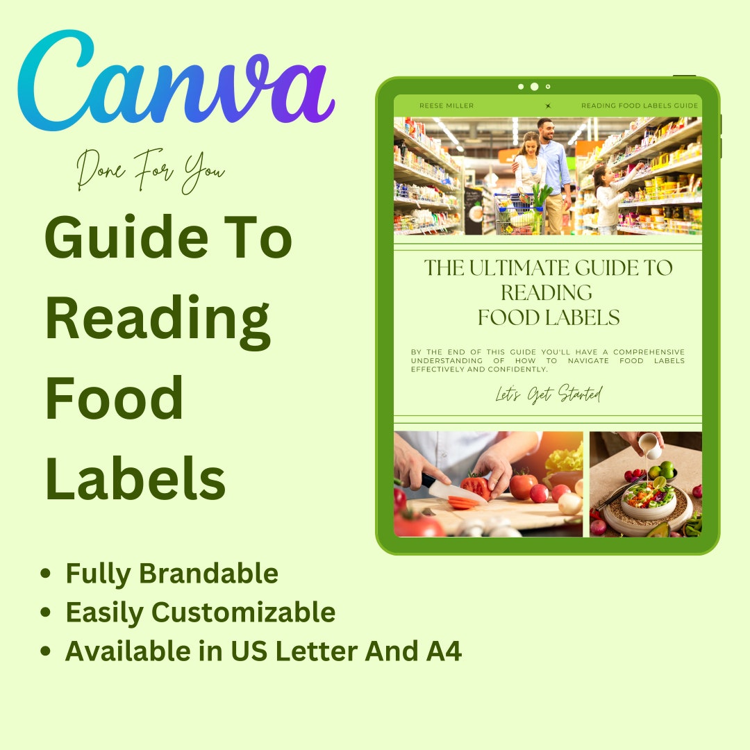 Guide to Reading Food Labels, Nutrition Ebook Template, Health Coaching ...