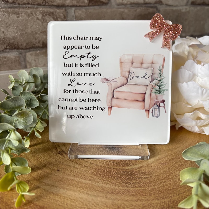 Empty Chair Poem - Etsy UK