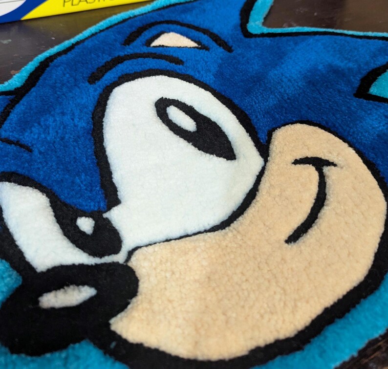 Custom Tufted Rug Sonic the Hedgehog - Etsy