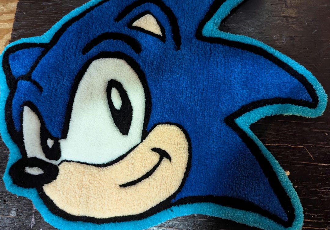 Custom Tufted Rug Sonic the Hedgehog - Etsy