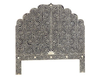 Handmade Bone Inlay Modern Floral Pattern Bed Headboard Furniture - Etsy