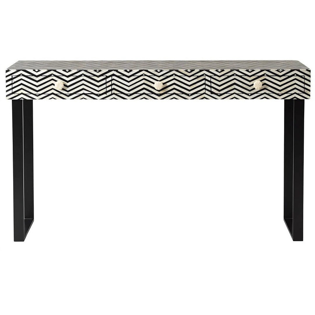 Handmade Inlay Fruniture, Bone Inlay Desk, Bone Inlay Console Table ...