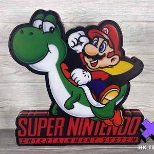 Classic Nintendo Super Mario & Yoshi LED Light Box, Perfect for Game ...